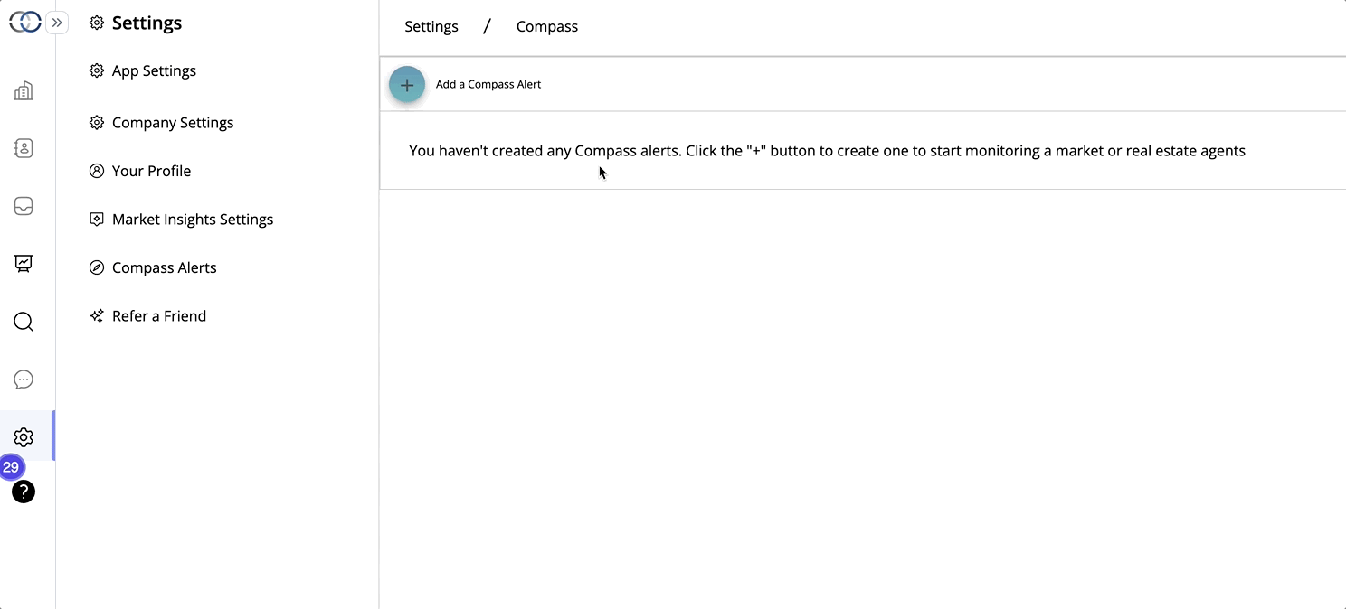 Real Estate listing alerts with Compass