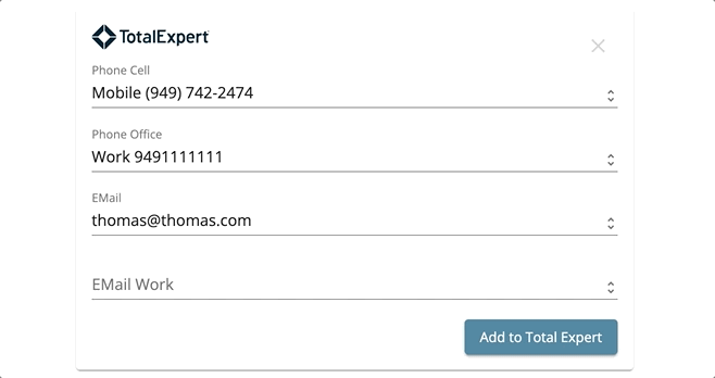 How do I connect my Total Expert account?